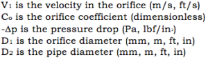 Orifice meter working and types of Orifice Plate and selection guidelines
