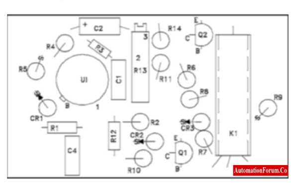Electronic diagram with equivalent symbol and schematic