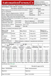Magnetostrictive level transmitter calibration