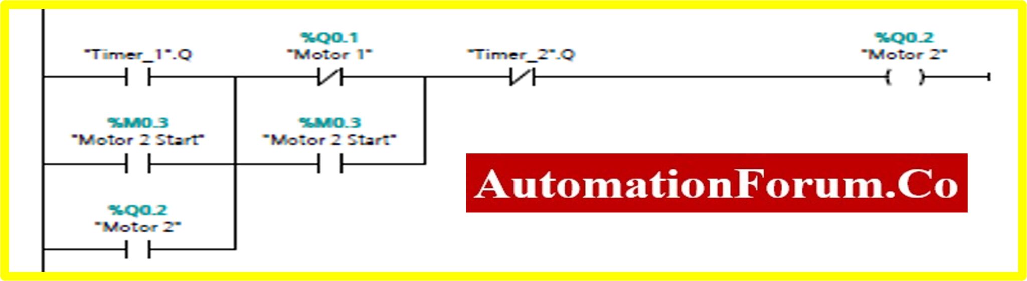 PLC Ladder Logic for Three Motors drive Simultaneously with ...
