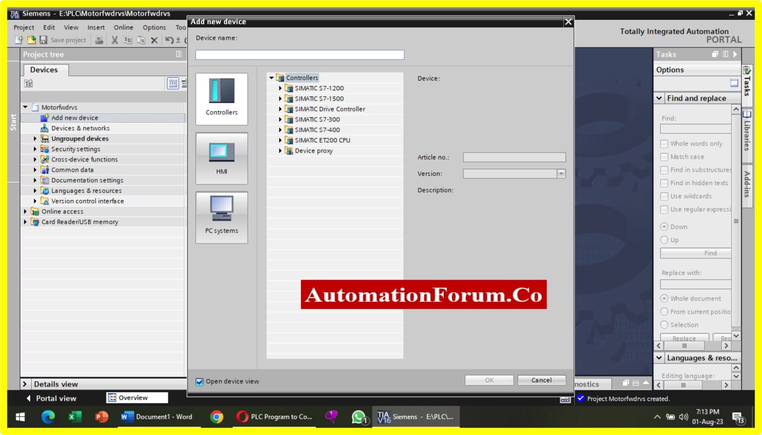 How to use Siemens TIA Portal to create PLC Ladder Logic for three ...