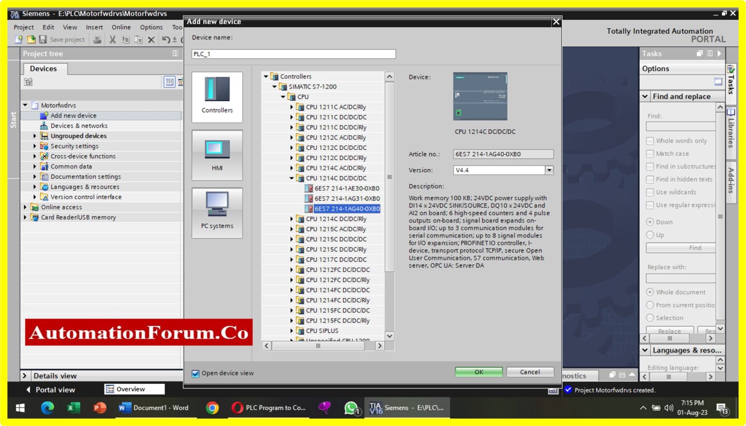 How to use Siemens TIA Portal to create PLC Ladder Logic for three ...
