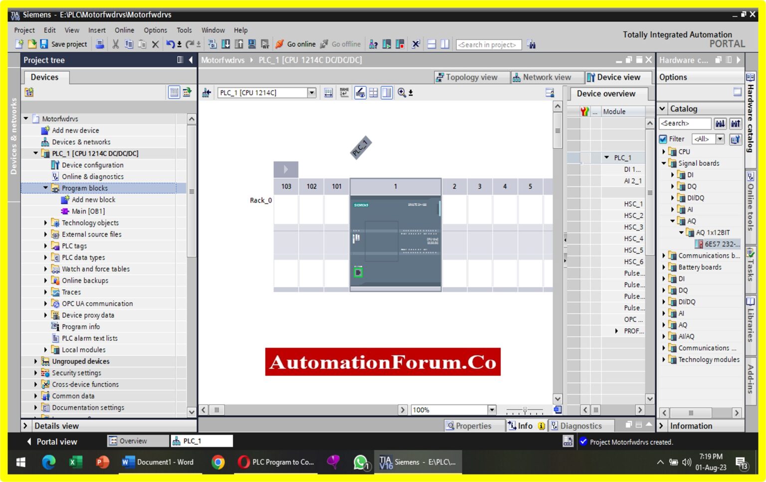 How to use Siemens TIA Portal to create PLC Ladder Logic for three ...