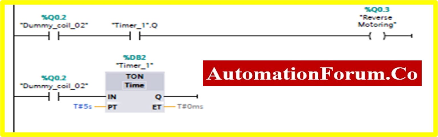How to use Siemens TIA Portal to create PLC Ladder Logic for three phase motor Forward and Reverse