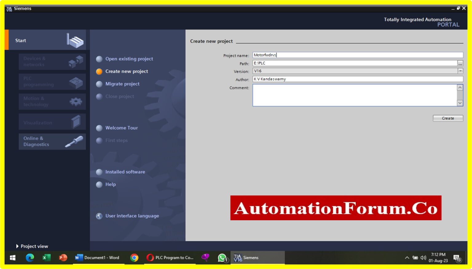 How to use Siemens TIA Portal to create PLC Ladder Logic for three ...