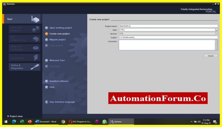 How to use Siemens TIA Portal to create PLC Ladder Logic for three ...