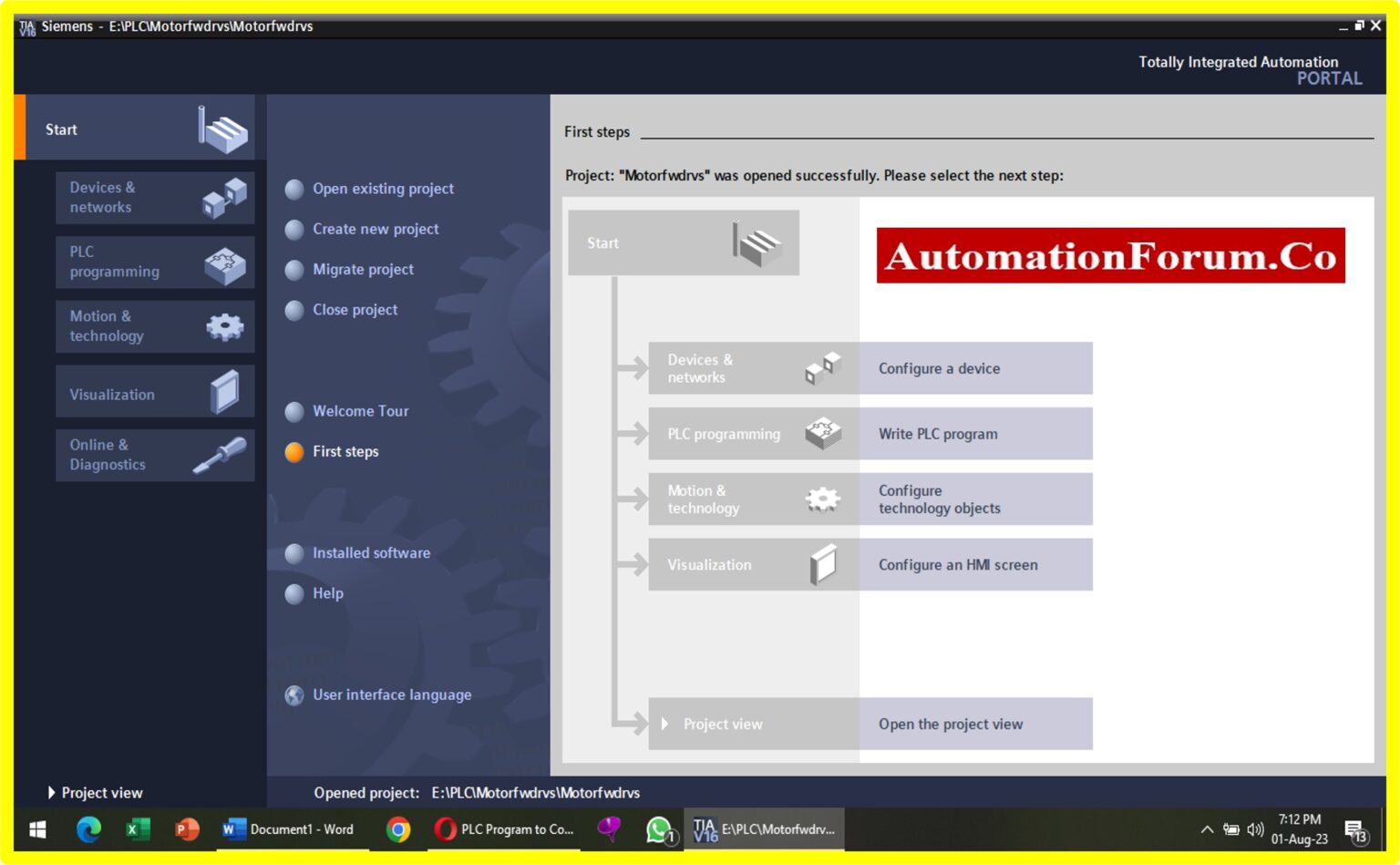 How to use Siemens TIA Portal to create PLC Ladder Logic for three ...