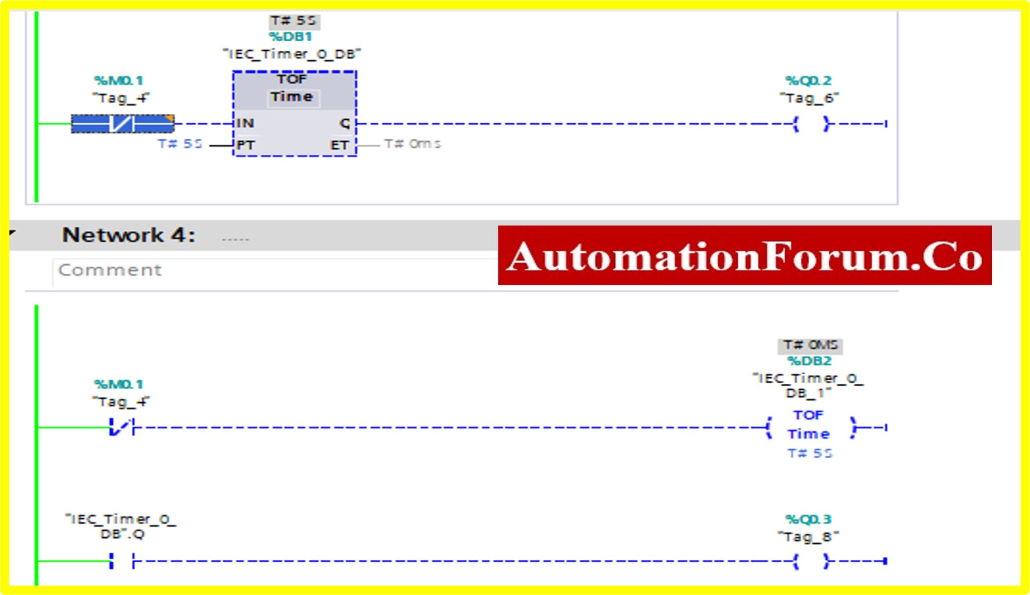 Understanding Different types of Timer blocks used in a PLC ladder logic