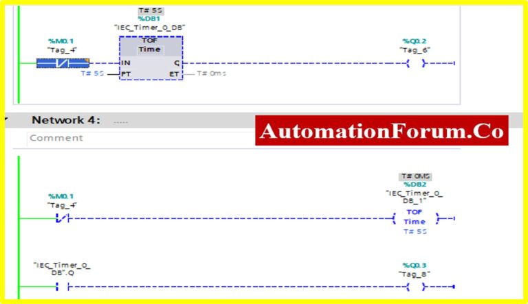 Understanding Different types of Timer blocks used in a PLC ladder logic
