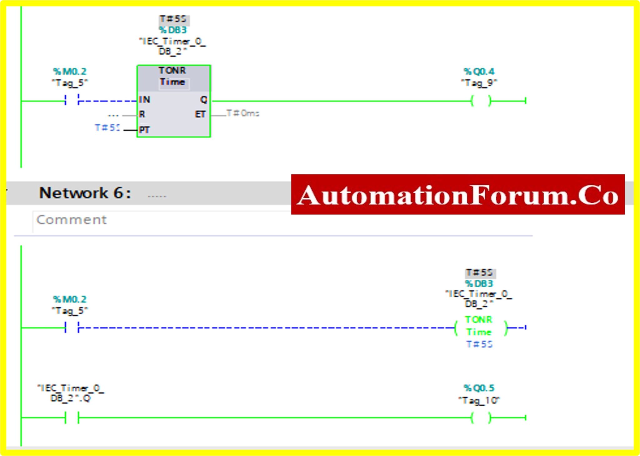 Understanding Different types of Timer blocks used in a PLC ladder logic
