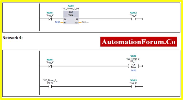 Understanding Different types of Timer blocks used in a PLC ladder logic