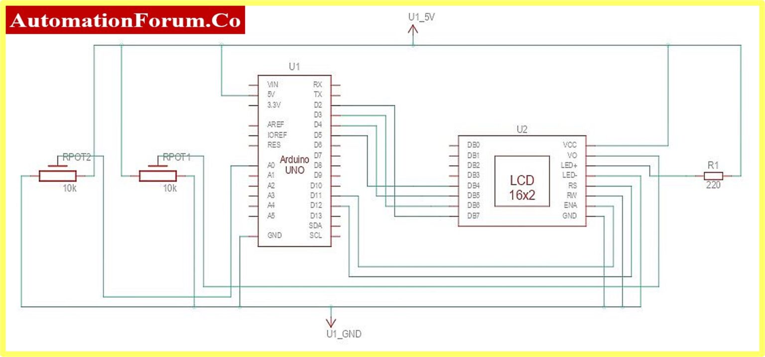 Interfacing Potentiometer and LCD with Arduino