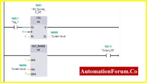 How to create and use different Comparator blocks in PLC ladder logic?