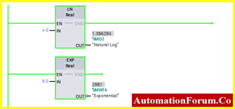 How to use Different Math Functions using the Siemens TIA Portal