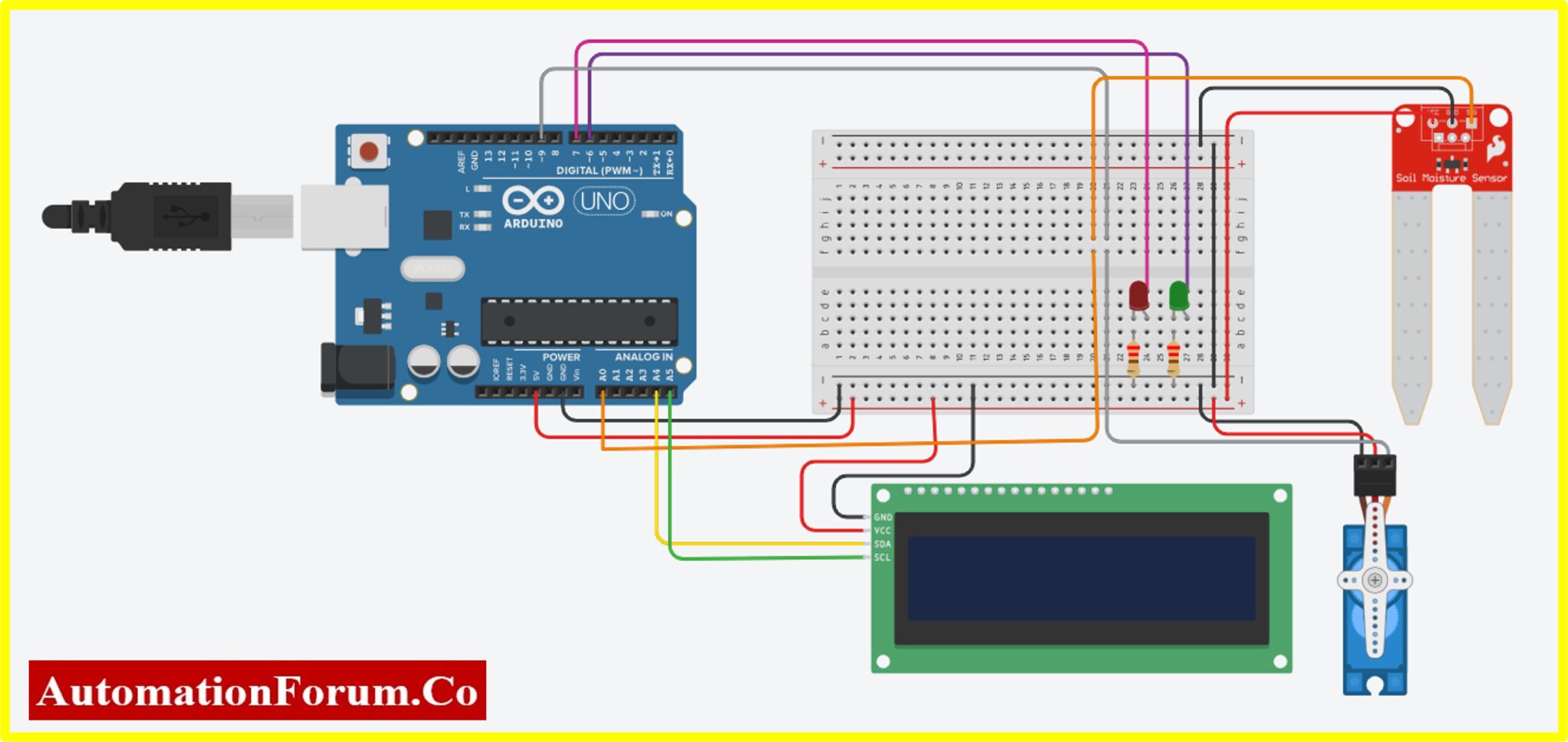 Automated Watering System for Plants Using Arduino UNO