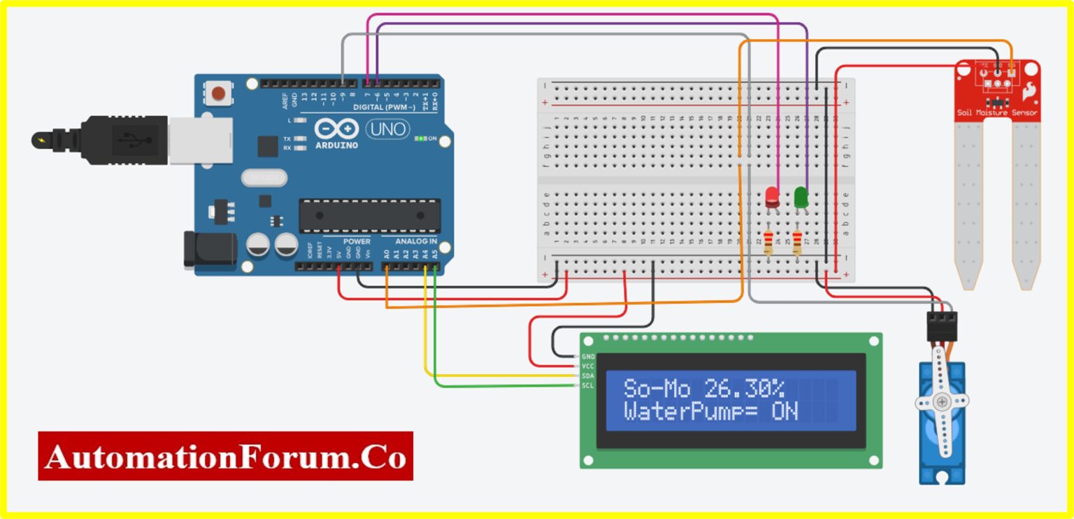 Automated Watering System for Plants Using Arduino UNO