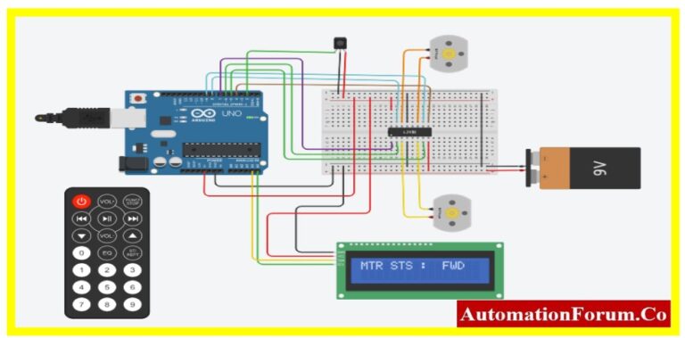 Direction and Speed Control of DC Motor Using IR Remote Control