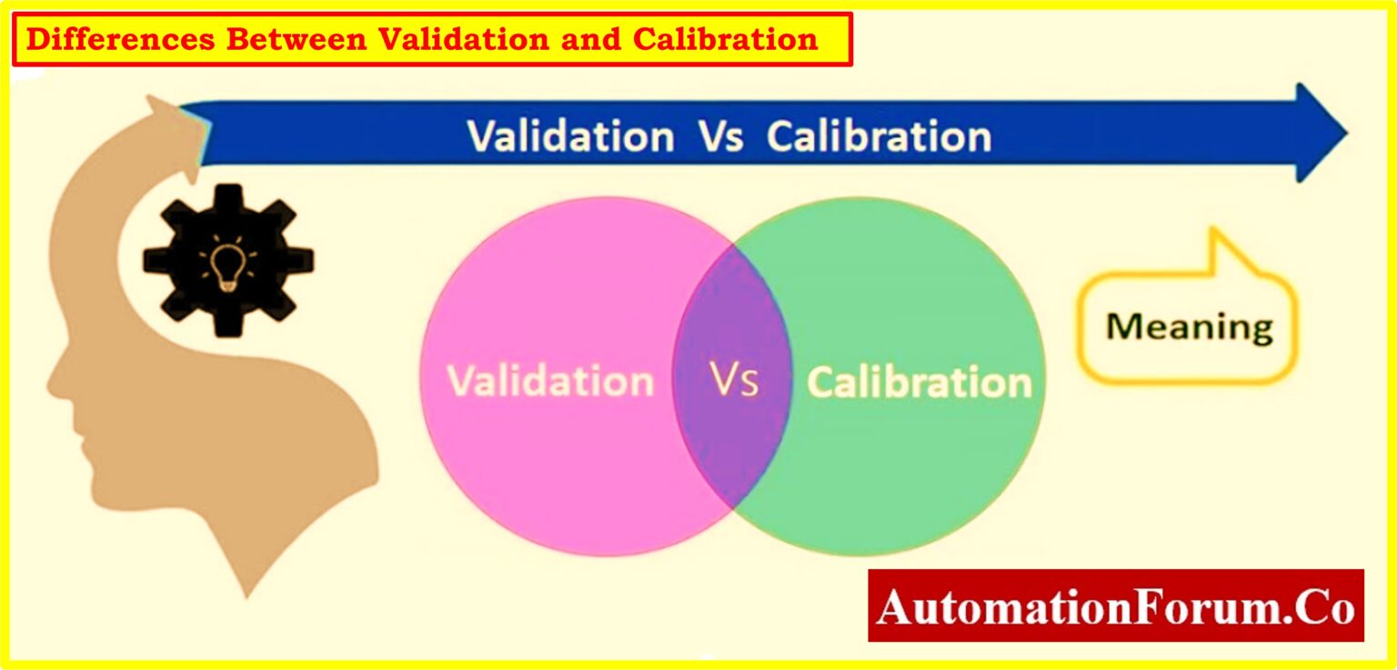 Differences Between Validation and Calibration