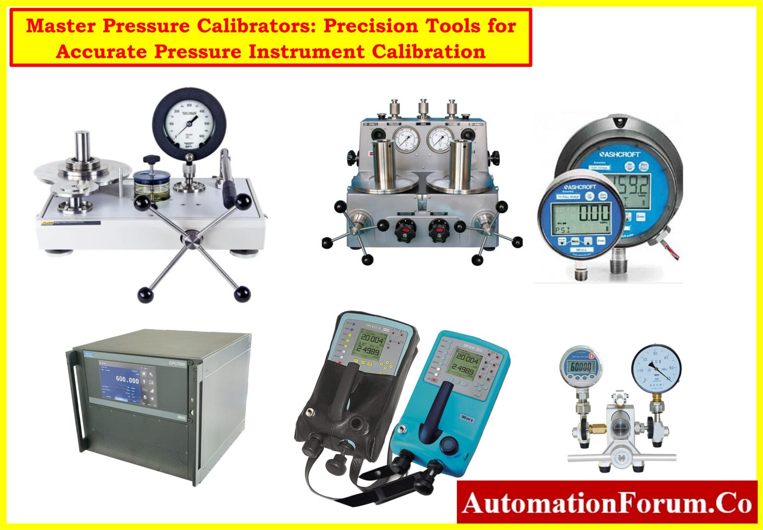 Master Pressure Calibrators: Precision Tools for Accurate Pressure ...
