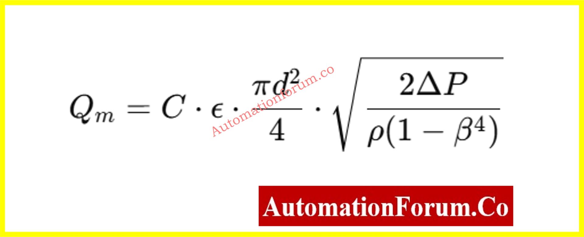 Orifice Plate Flow and Pressure Drop Calculation Excel Tool