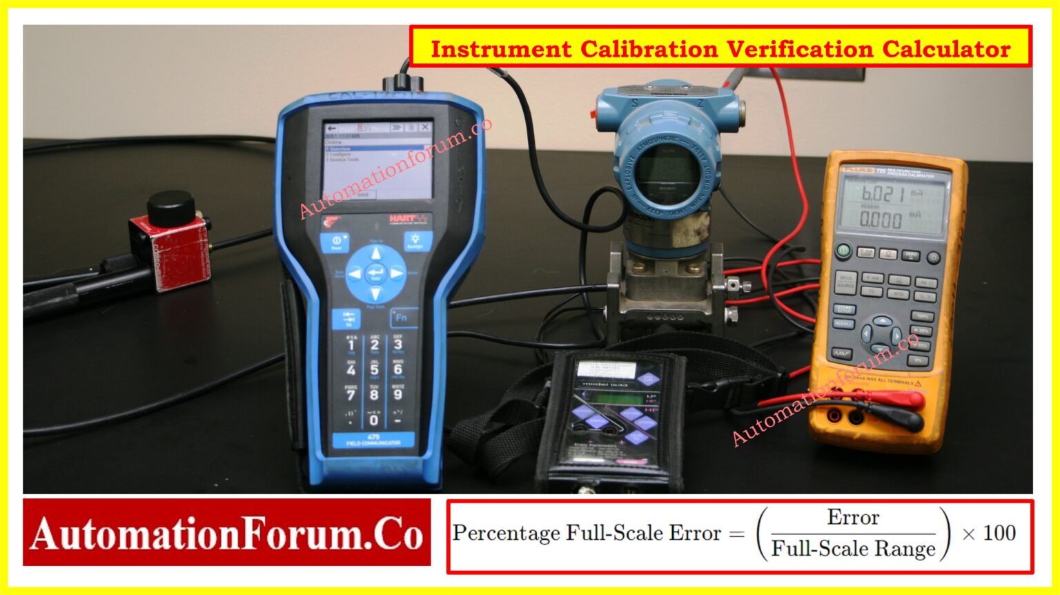 Instrument Calibration Verification Calculator | Instrumentation and Control Engineering