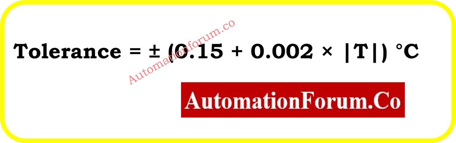 RTD Class A Tolerance Calculator