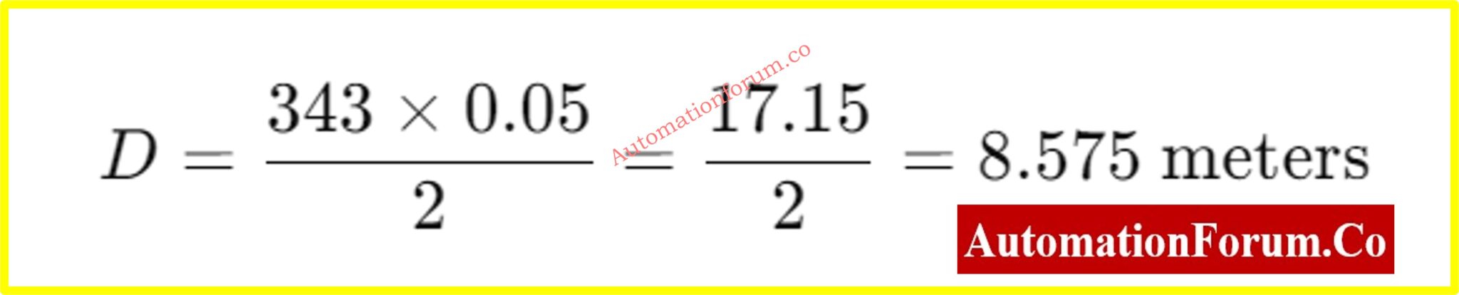 Ultrasonic Level Transmitter Distance Calculator