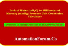 Millimeter of Water Column (mmWC) to Bar Pressure Unit Conversion ...