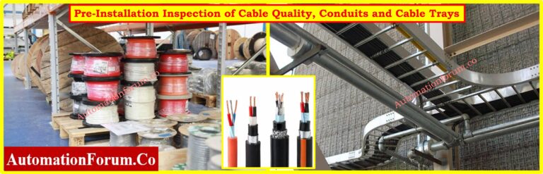 Instrumentation Cable and Wiring Inspection checklist for Project Engineers