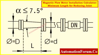 Electro Magnetic Flow Meter Installation Calculator: Minimum Length for ...