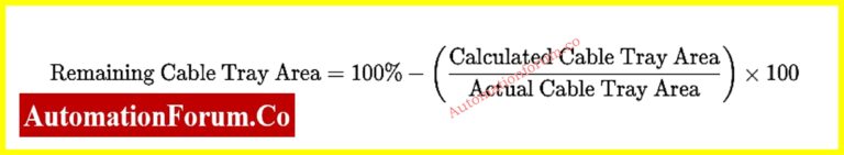 Cable Tray Size Calculation for Project Engineers