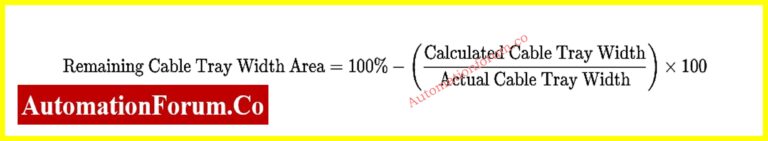 Cable Tray Size Calculation for Project Engineers