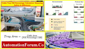 Cable Tray Fill Percentage Calculator