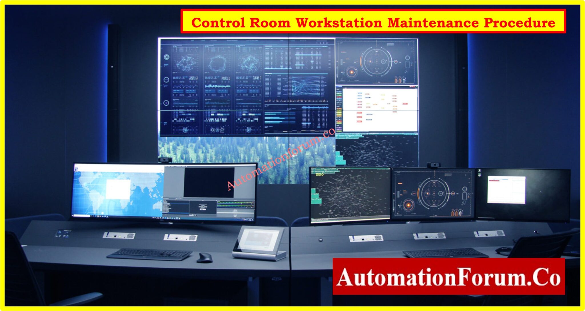 Control Room Workstation Maintenance Procedure with Checklist