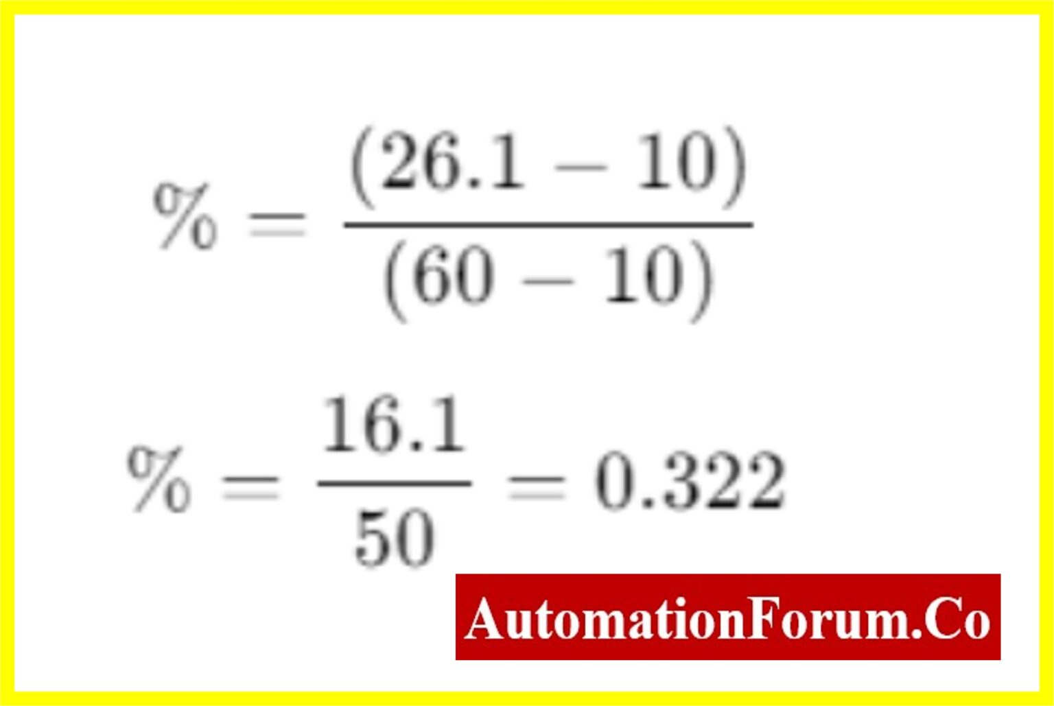 How to Calculate Temperature Transmitter 4-20mA Output Using Linear Equation and Percentage Method