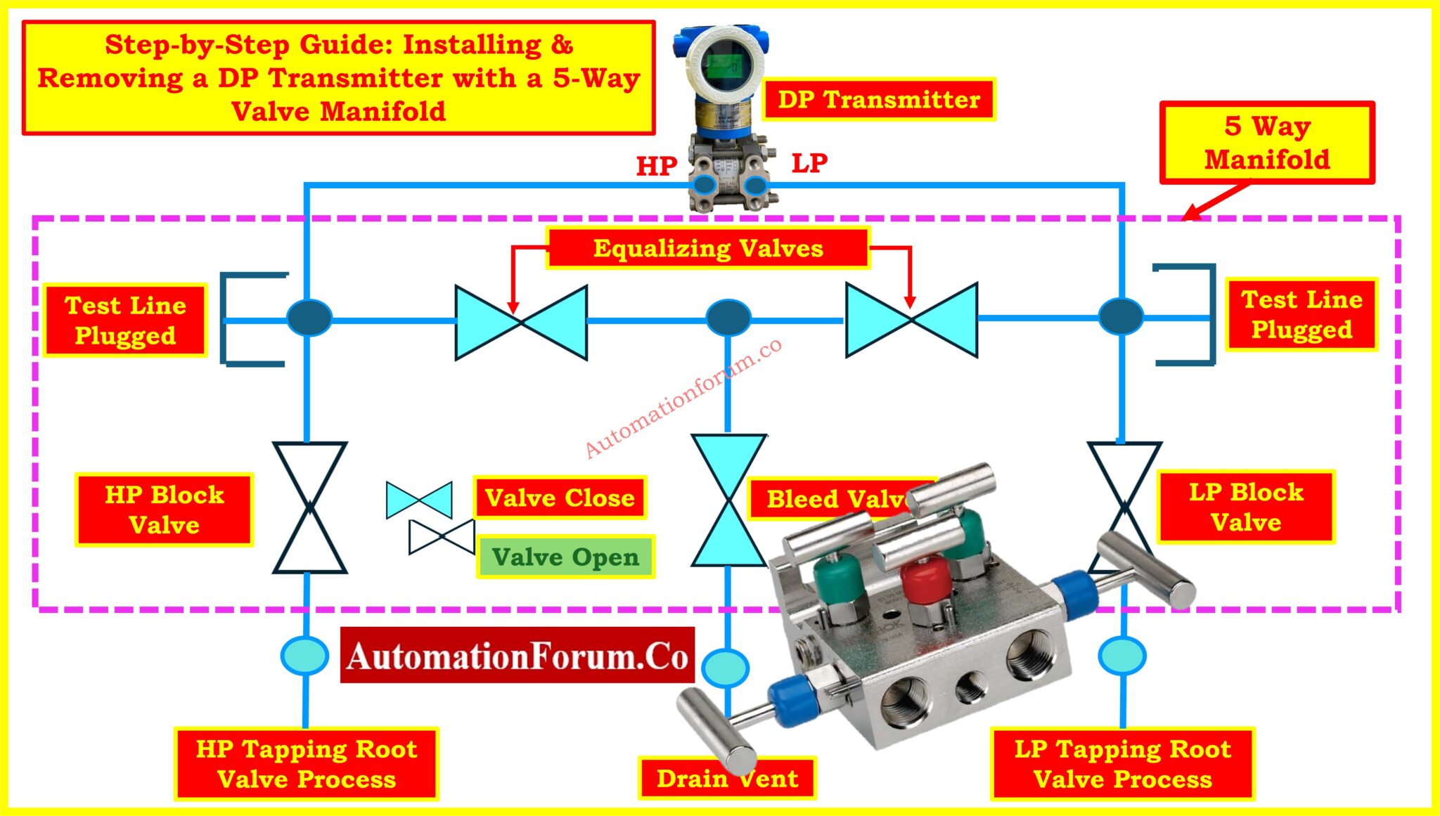 Step-by-Step Guide Installing & Removing a DP Transmitter with a 5-Way ... Step-by-Step Guide Installing & Removing a DP Transmitter with a 5-Way ...