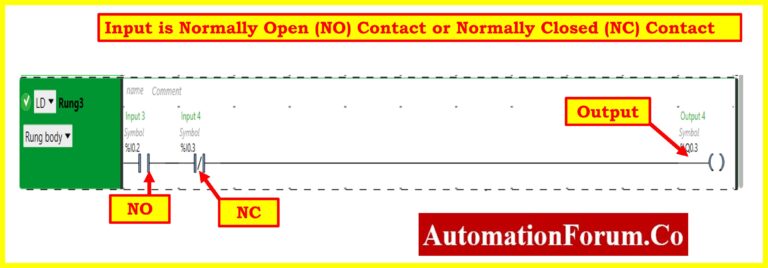 Understanding Basic Parts of Ladder Diagram (LD) in PLC Programming
