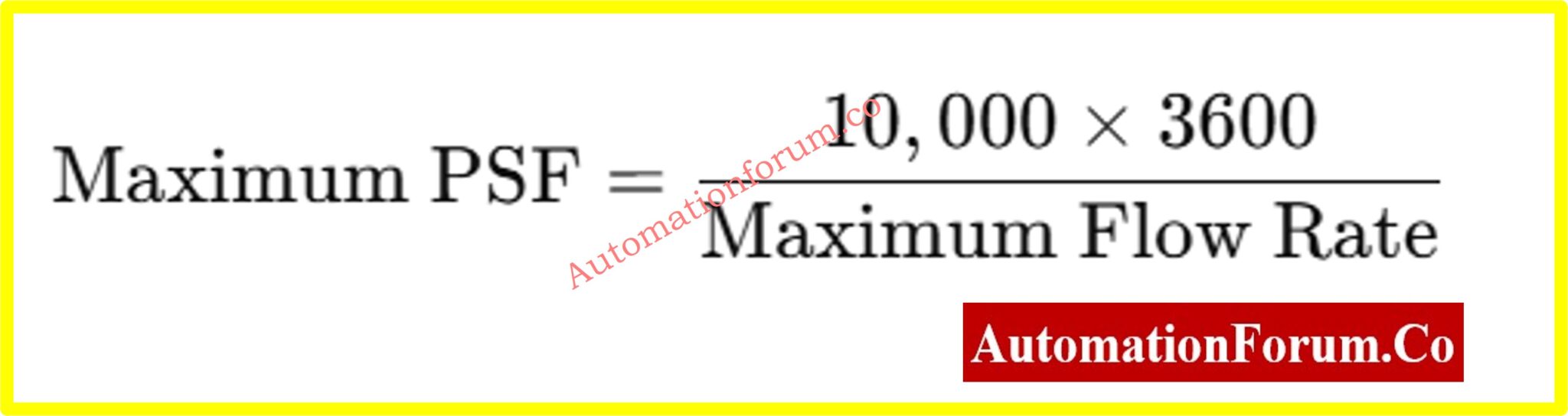 Maximum PSF( Pulse Scaling Factor) Calculator for Coriolis Flow Meters