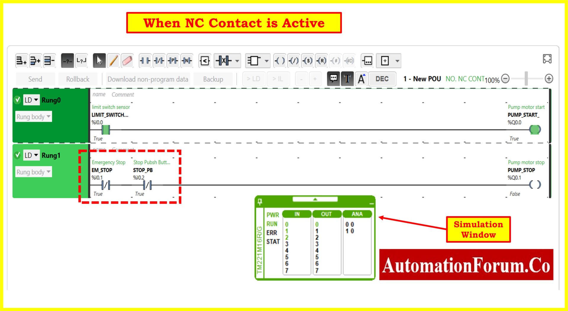 Understanding NO vs NC Contacts is key for Logic Writing in PLC Programming