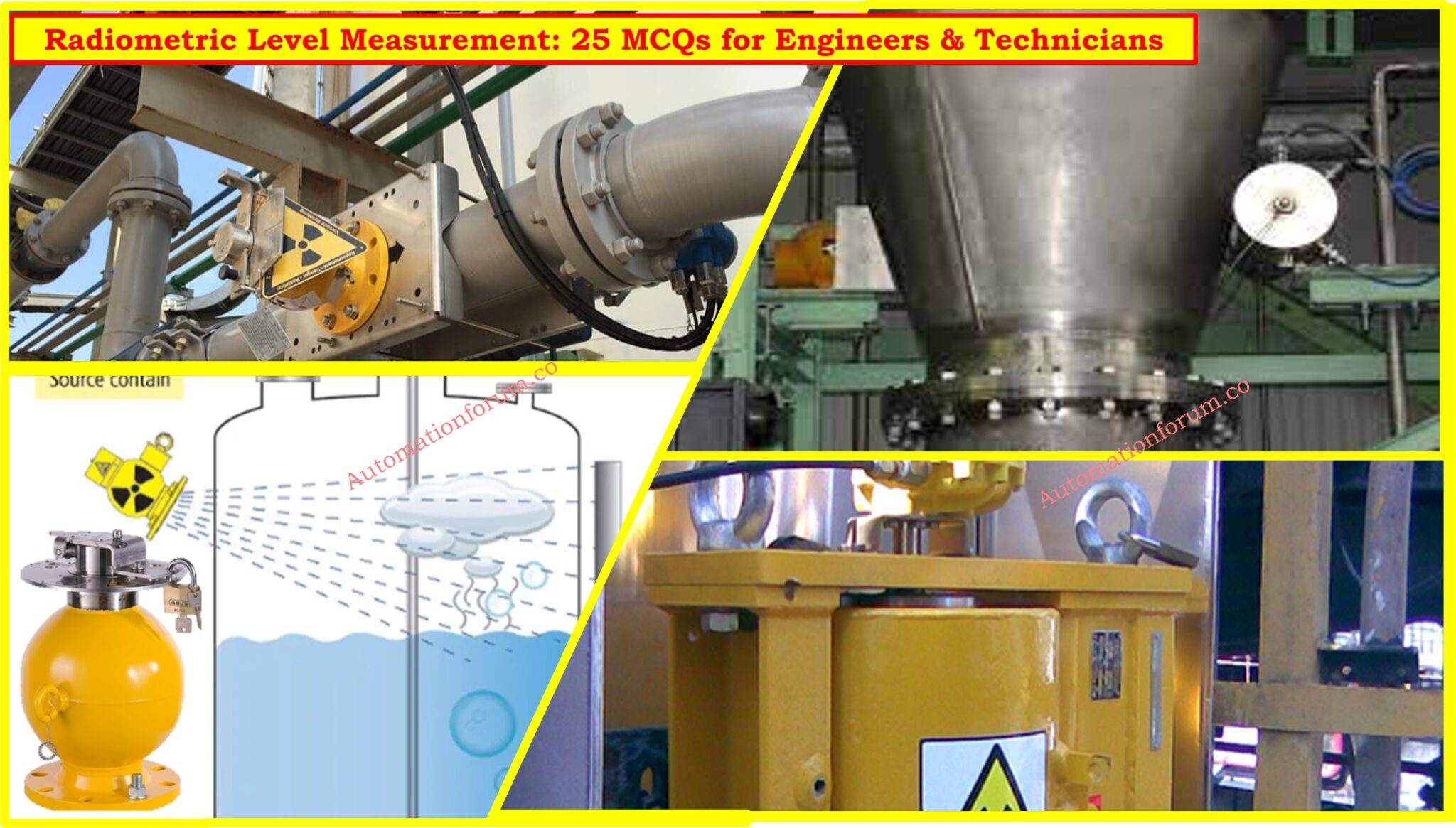 Radiometric Level Measurement: 25 MCQs for Engineers & Technicians