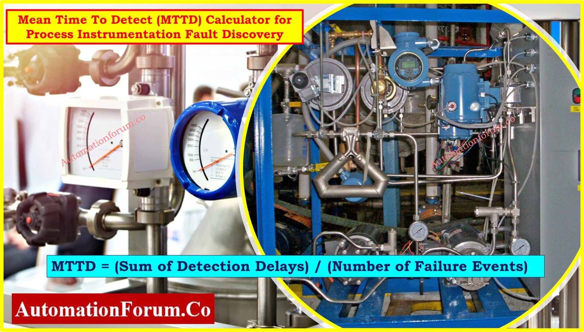 MTTD Calculator - Mean Time To Detect in Process Instrumentation