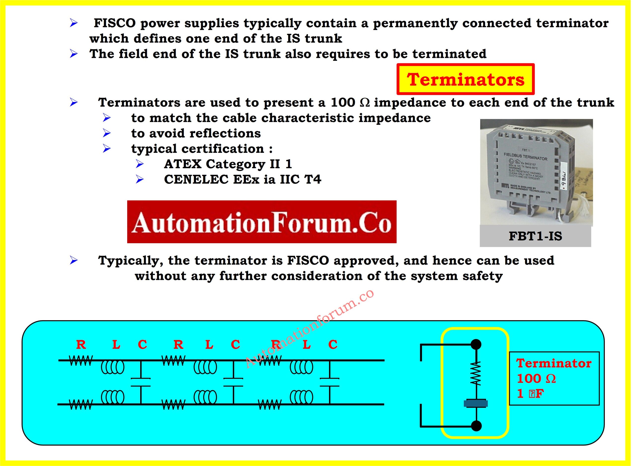 Fieldbus Intrinsically Safe Concept (FISCO) Model for Foundation ...