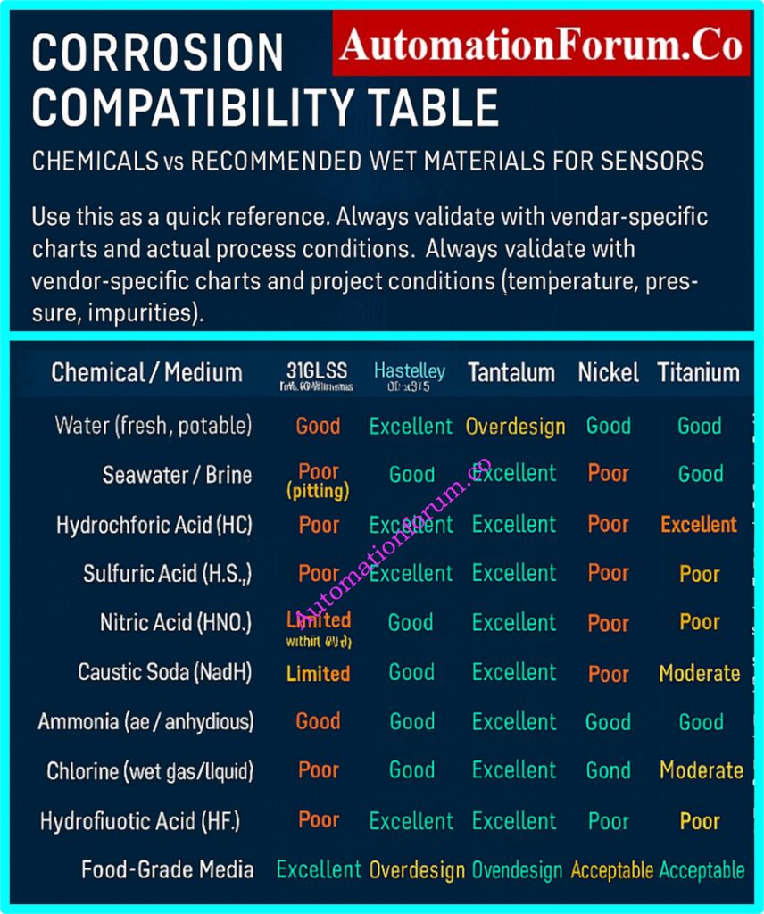 How to Select Wet Part Materials for Sensors in Process Industries ...