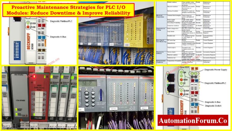 Proactive Maintenance for PLC I/O Modules - Strategies to Reduce Downtime & Improve Reliability