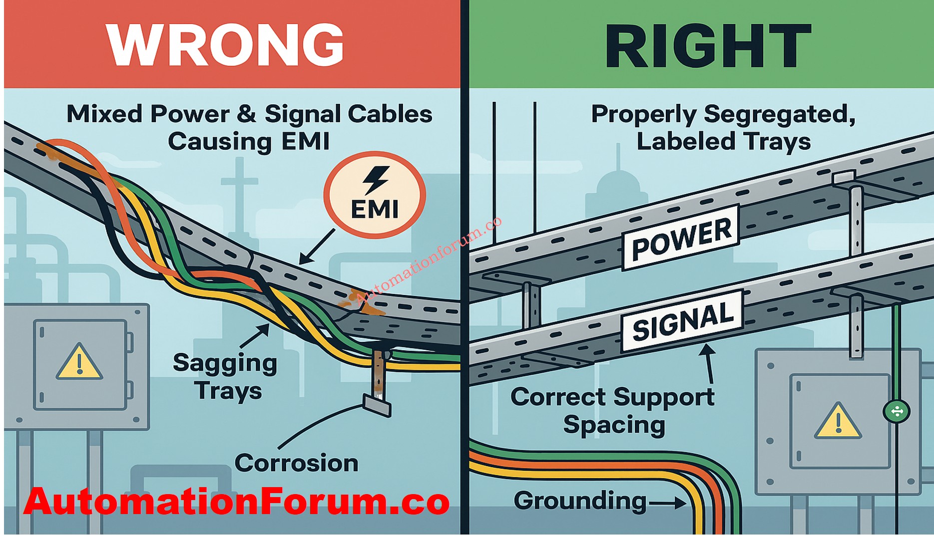 Avoiding Mistakes in Instrumentation Cable Tray Installation - EPC Guide