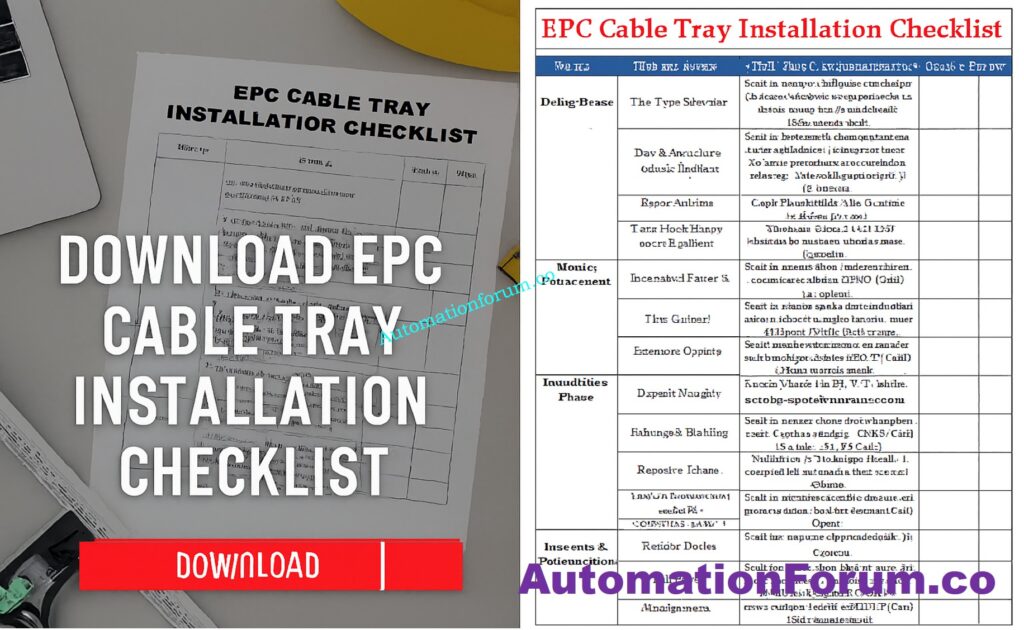 Avoiding Mistakes in Instrumentation Cable Tray Installation - EPC Guide