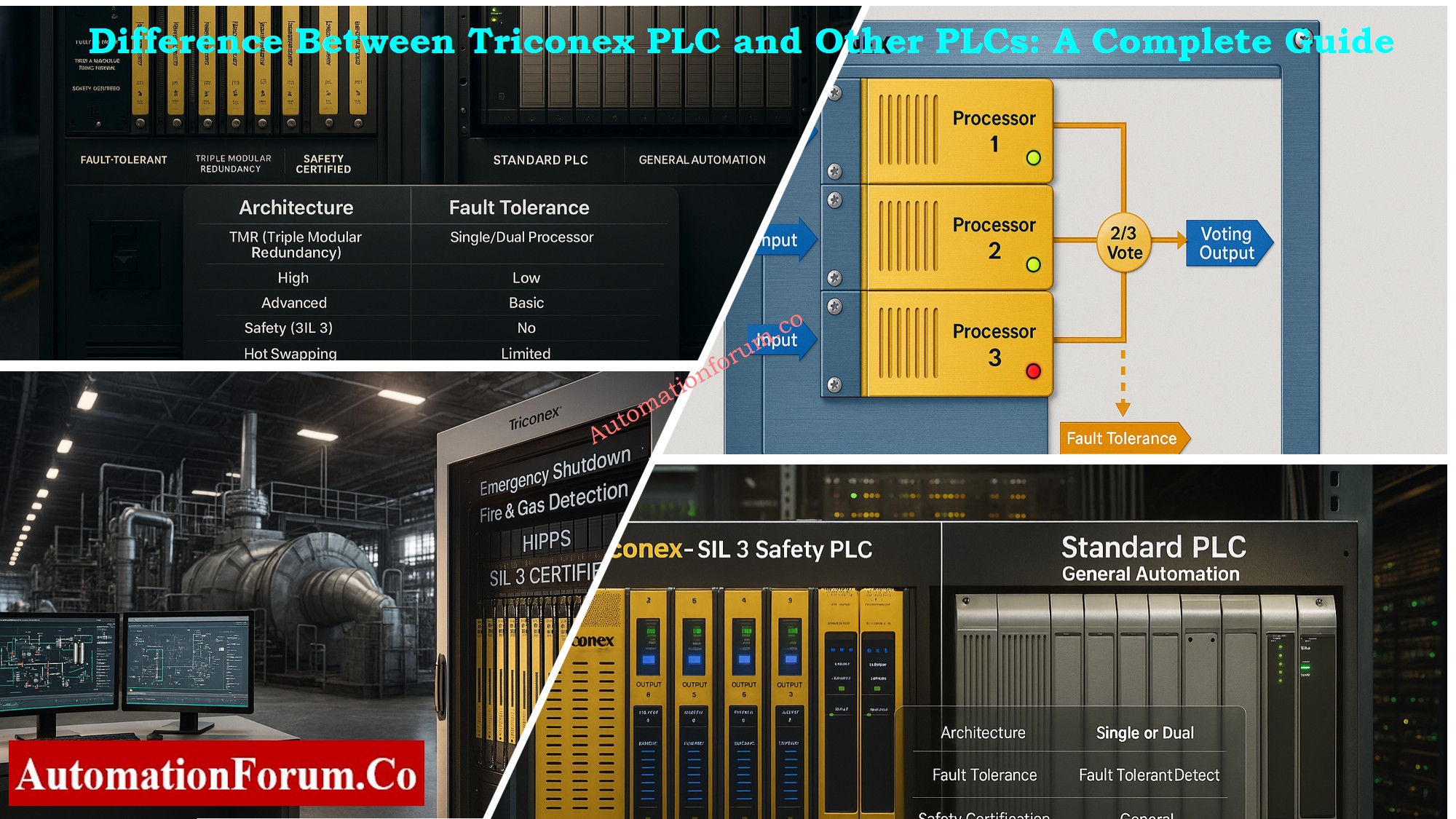 Difference Between Triconex PLC and Other PLCs | Full Guide
