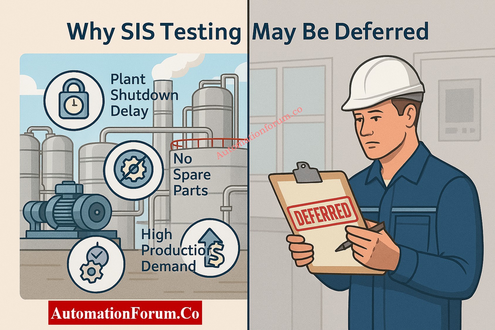 SIS Testing and Repair Deferral – IEC 61511 Guidelines & Procedure