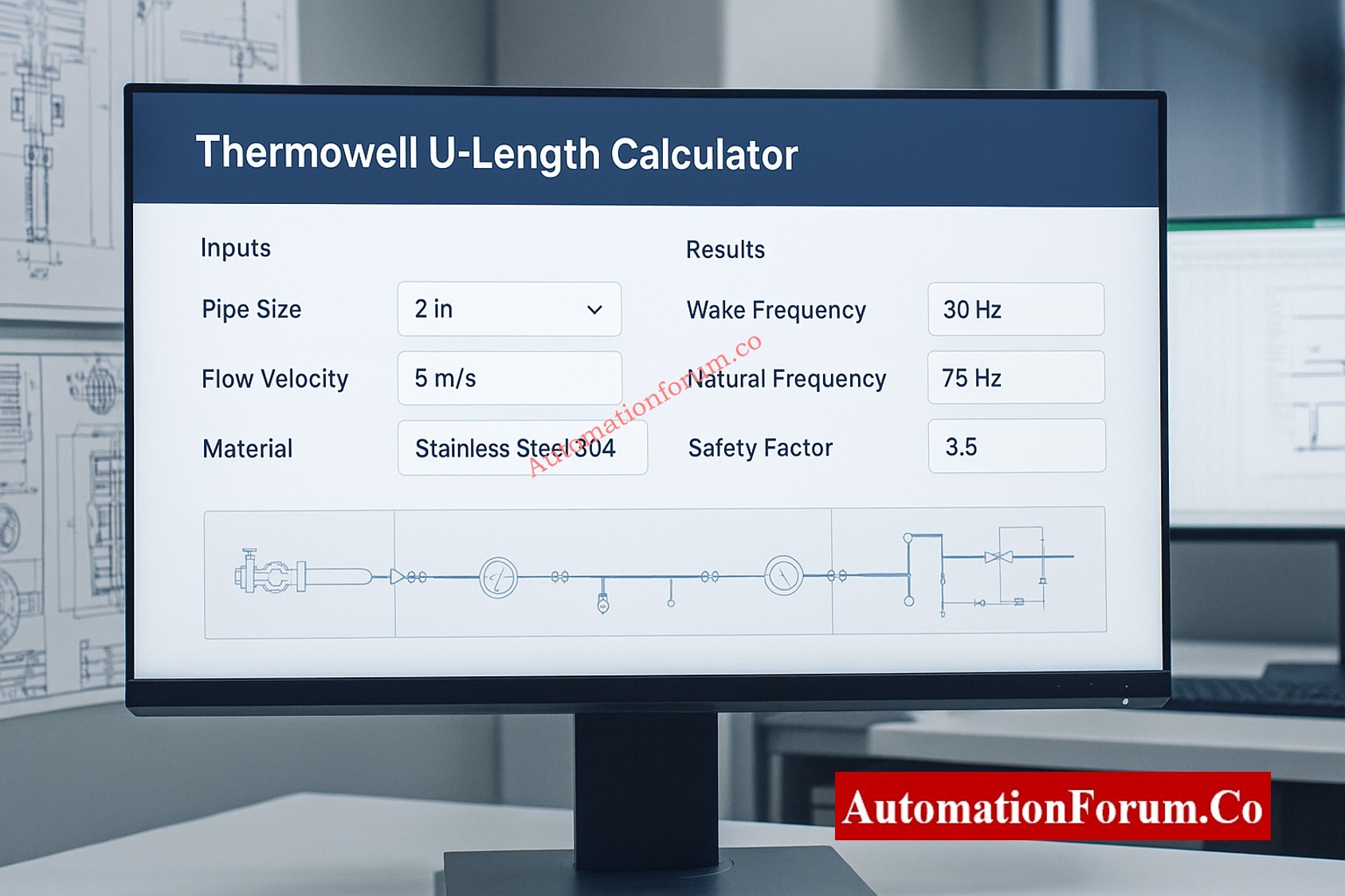 Thermowell U-Length Calculator ASME PTC 19.3 TW-2016 Tool 4 ...