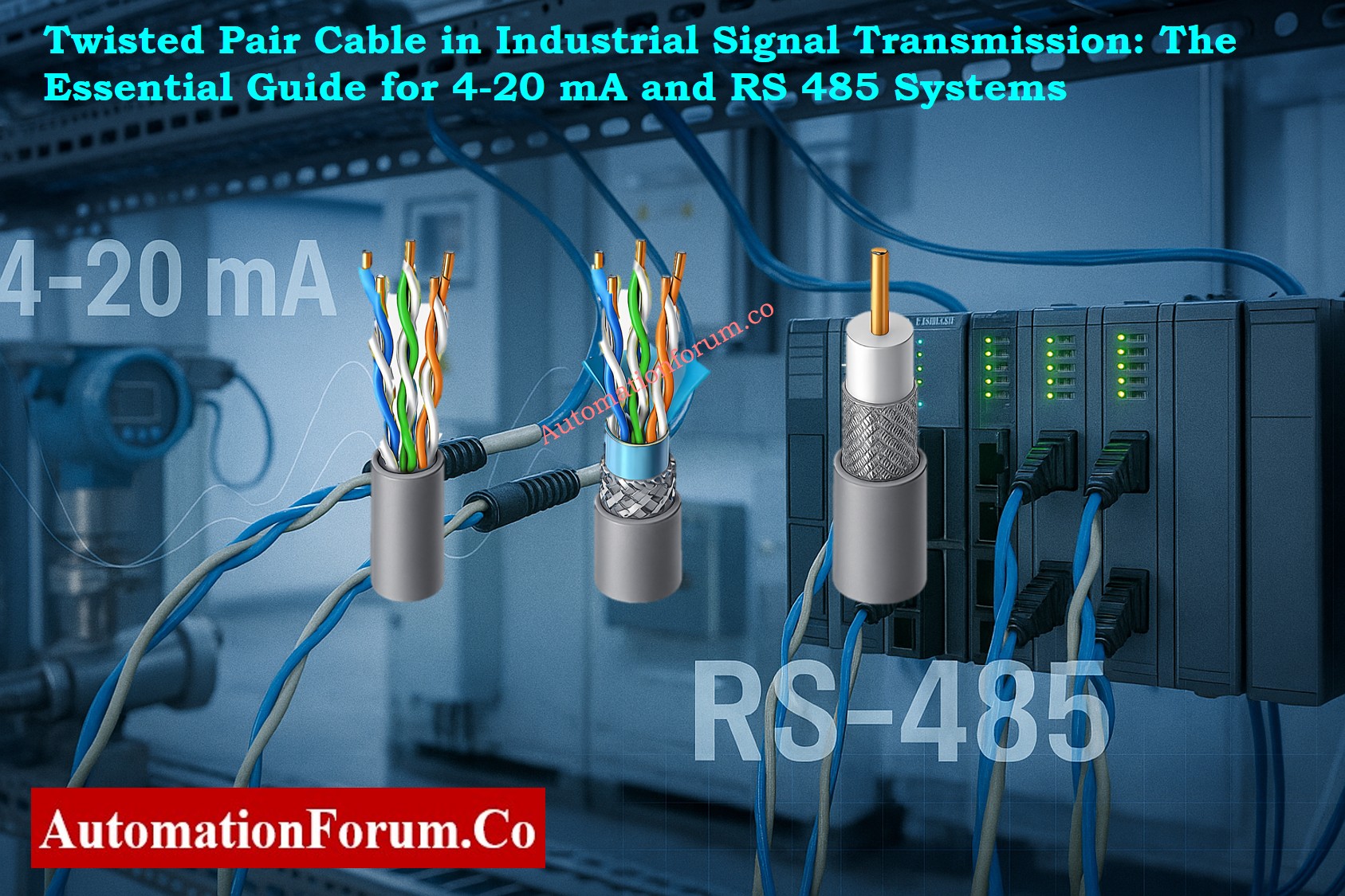 Twisted Pair Cable for 4–20 mA and RS 485 – Industrial Signal ...